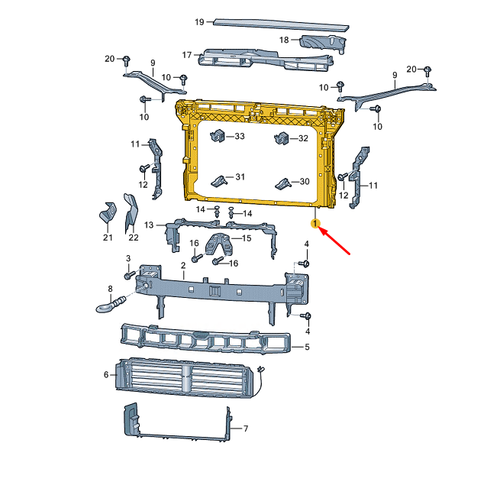 SKODA SUPERB MK3 Front Panel Assy 3V0805588J NEW GENUINE | eBay UK