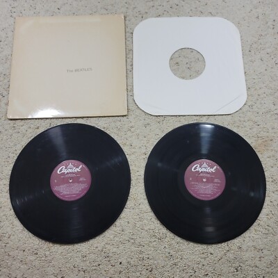 The Beatles White Album 2 LP SET Capitol Records PURPLE LABEL | eBay