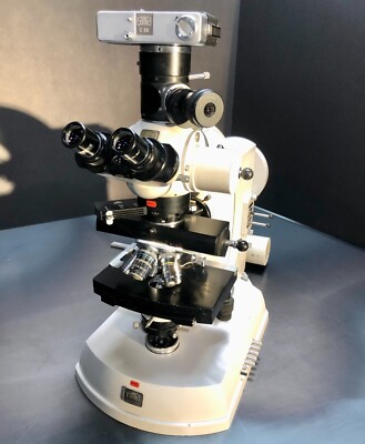 Car Carl Zeiss Upright Binocular Research Microscope W/Objectives ...