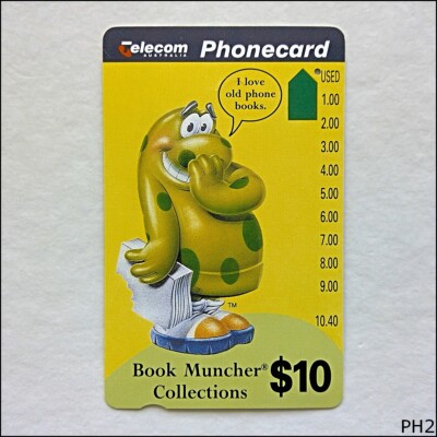 Telecom Book Muncher Collections I love old phone books $10 Phonecard ...
