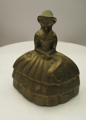 Vintage Brass Victorian Lady Belle Southern Bell Table Bell Dinner Bell ...