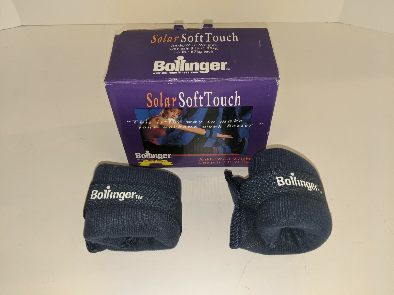 Bollinger Solar Soft Touch Ankle / Wrist Weights (One Pair) 3lb / 1.5lb ...