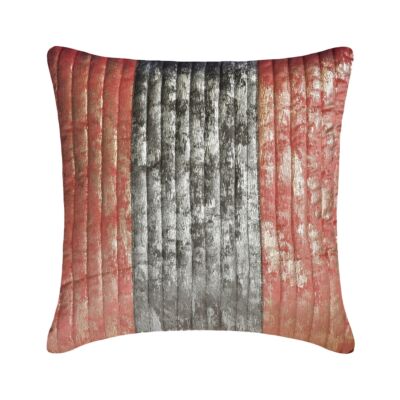 Pillow Cover Pink 16"x16", Sofa Decor Velvet Striped Modern - Peach ...