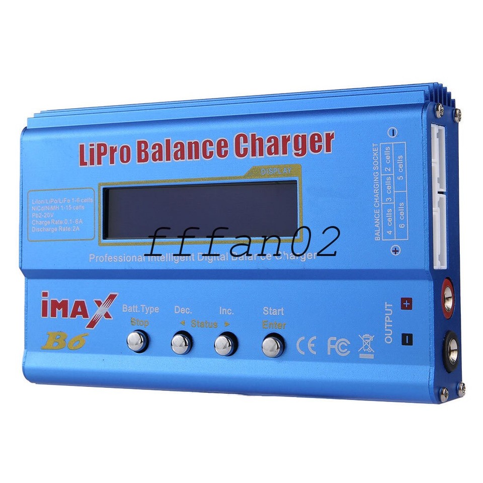IMAX B6 80W Battery Charger Lipo NiMh Batteries Balance Digital Charger ...