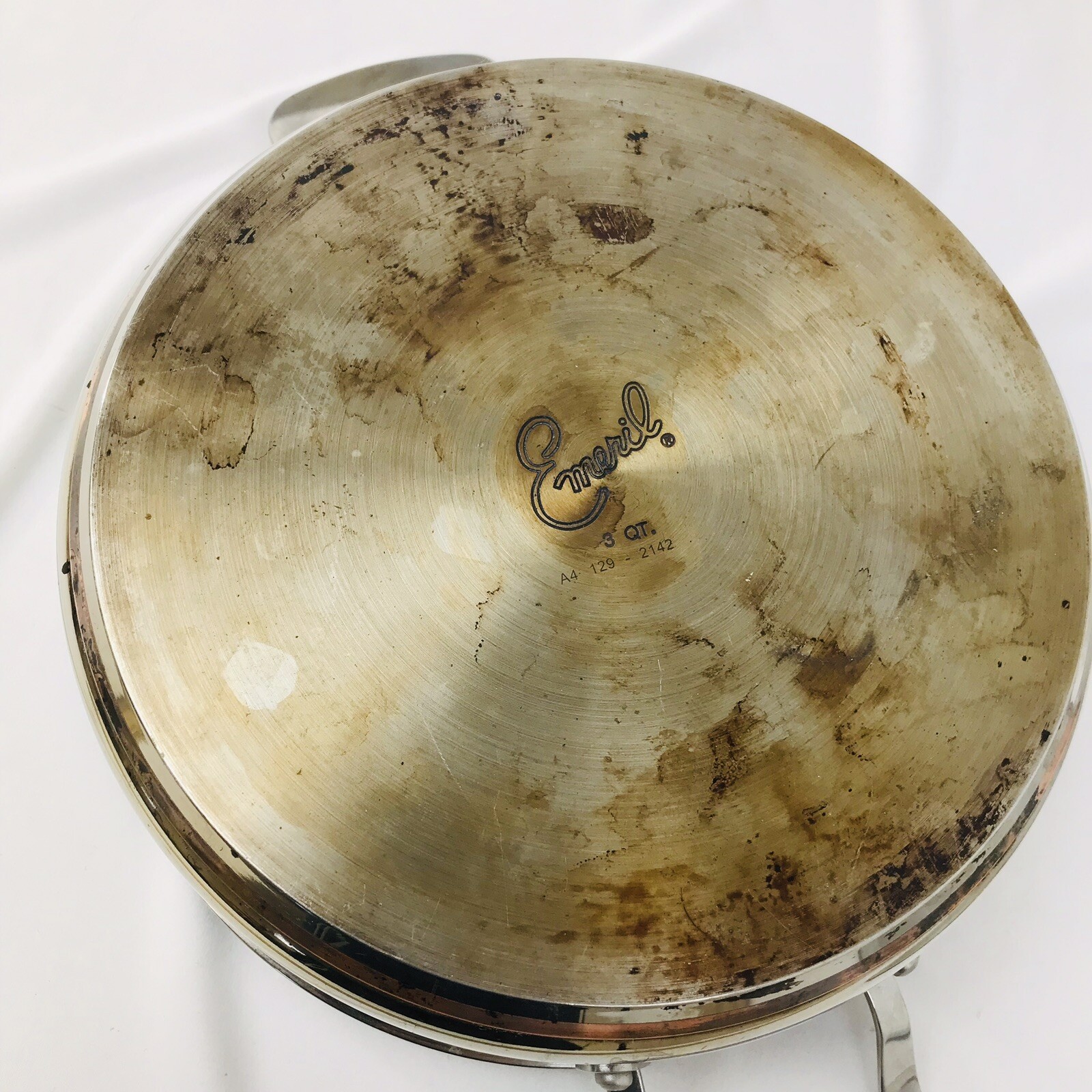 Emeril by All-Clad 3 Qt 10" Saute Pan Copper Core Stainless Steel Dual ...