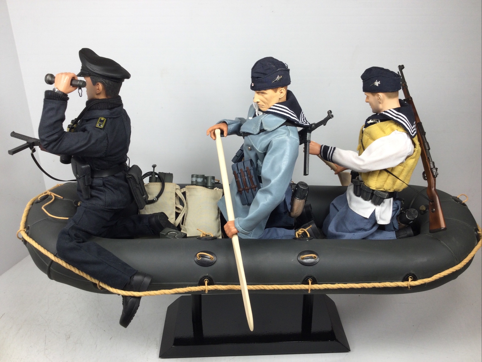 1/6 CUSTOM WW2 GERMAN NAVY U BOAT BOARDING PARTY W/ RUBBER RAFT ...