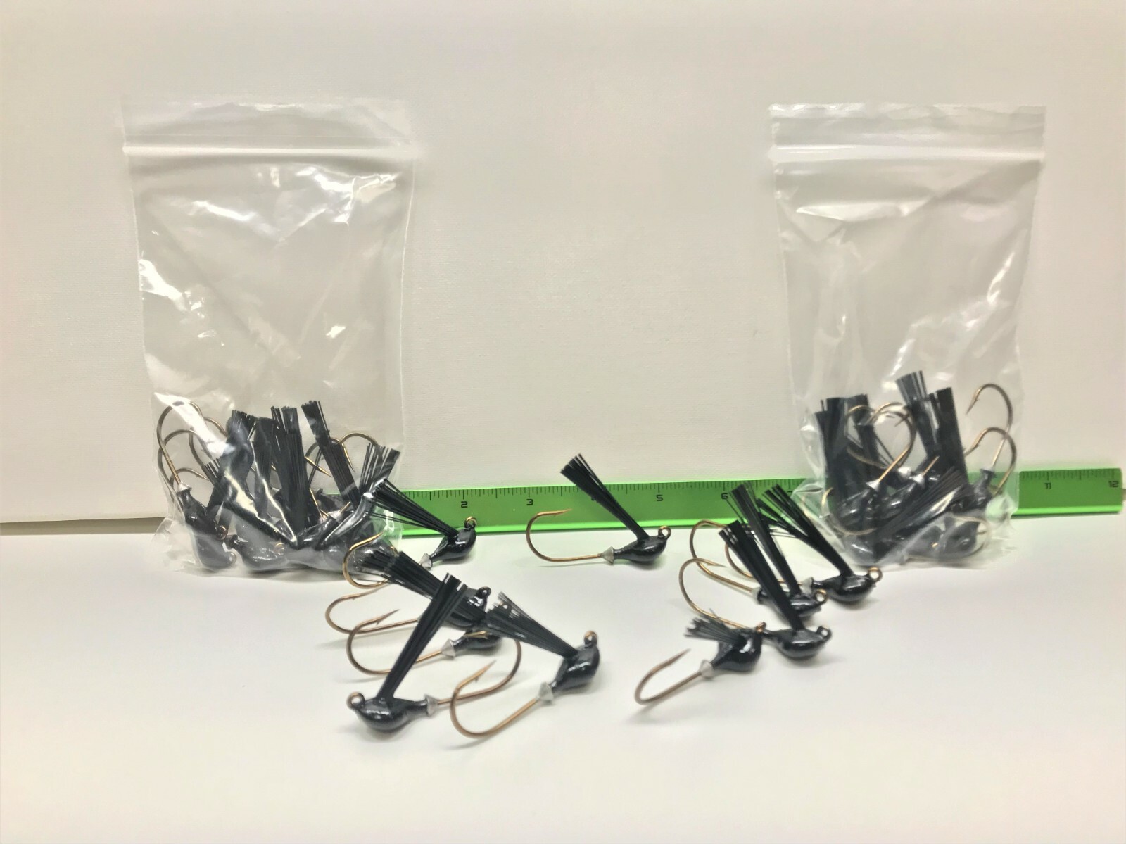 Lot Of 30 - ARKIE STYLE WEEDLESS JIG HEADs - 1/2 OZ BLACK - NEW - LQQK ...