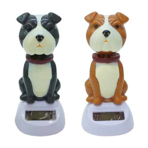Solar Powered Dancing Dog Bobblehead Toy Car Dashboard Dog Ornament ...