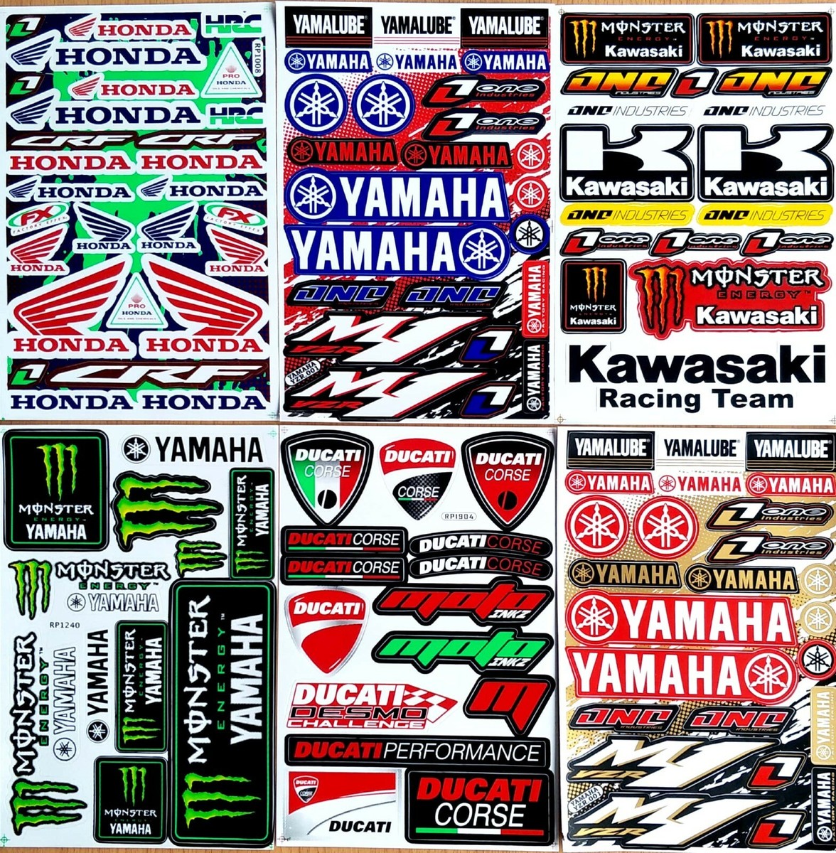 Yamaha Racing Decals For Motorcycles