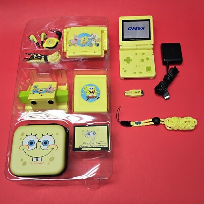 Gameboy Advance SP SpongeBob SquarePants AGS-101 GBA ToysRUs Exclusive ...