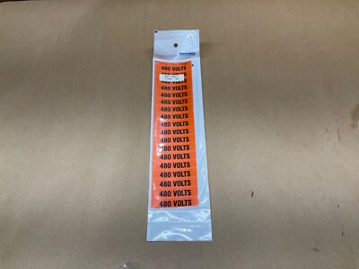 Lot Of 90 T&B Voltage & Conduit Markers 480 Volt 480V Decals Labels ...