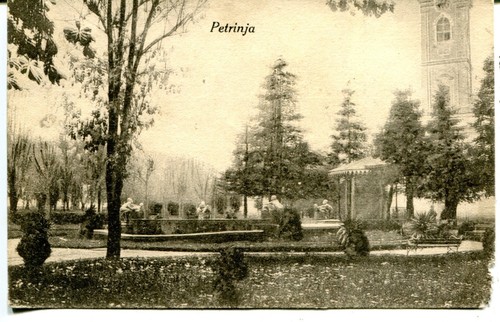 Kroatien Petrinja - Park 1923 Cover Nach Zaječar Serbien Sepia ...