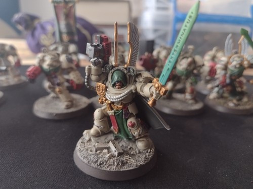 Warhammer 40k Dark Angels Deathwing Terminators And Captain Painted Lot ...