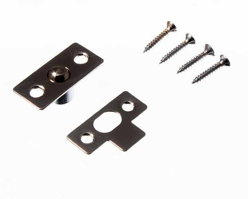 New 10 X Bales Cupboard / Door Ball Catch Latches Nickel Plated 13mm 1/ ...