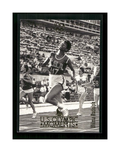 Wilma Rudolph #27 Track Star 1996 UD Upper Deck Olympic Card USA Gold ...