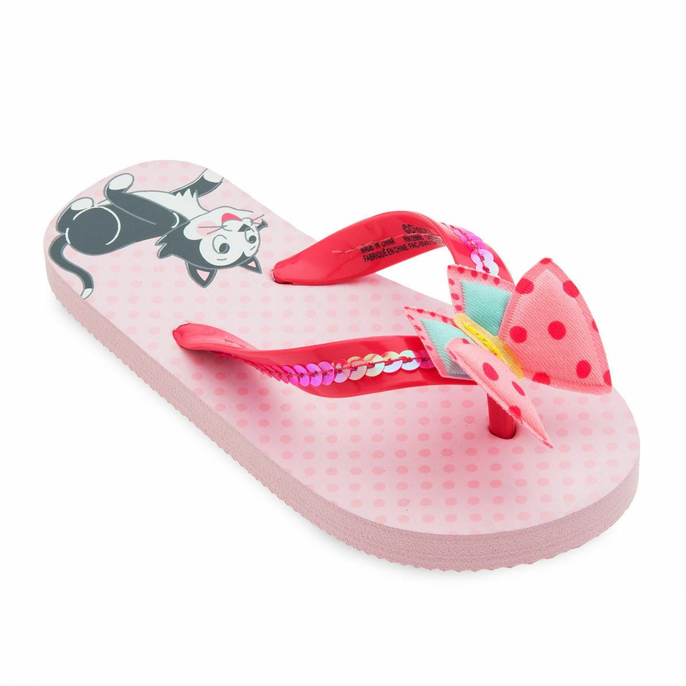 Disney Store Flip Flops Frozen Doc Belle Moana Elsa Minnie Mouse ...