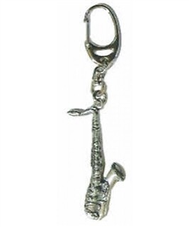 Saxophone Pewter Keychain | eBay