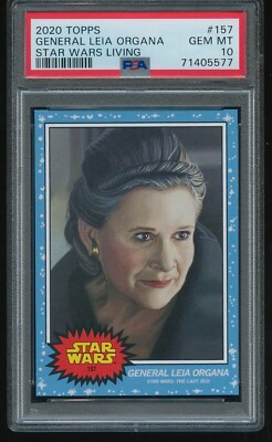 General Leia Organa 2020 Topps Star Wars Living #157 PSA 10 GEM MT | eBay