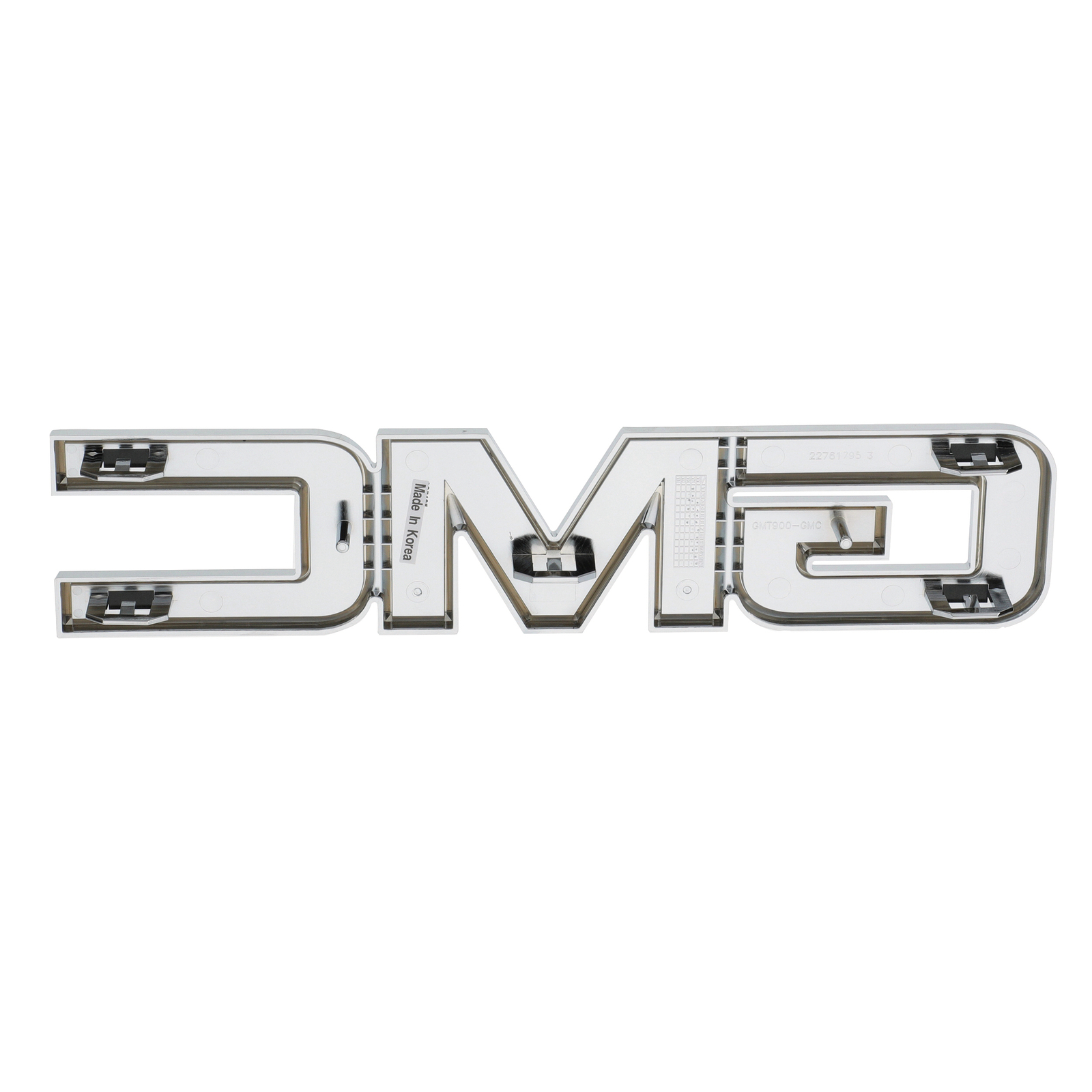 NEW GENUINE Front Grille GMC Emblem Badge Red Chrome 07-13 GMC Sierra ...