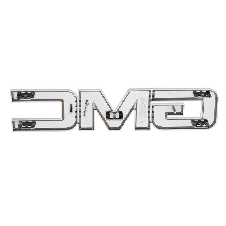 NEW GENUINE Front Grille GMC Emblem Badge Red Chrome 07-13 GMC Sierra ...