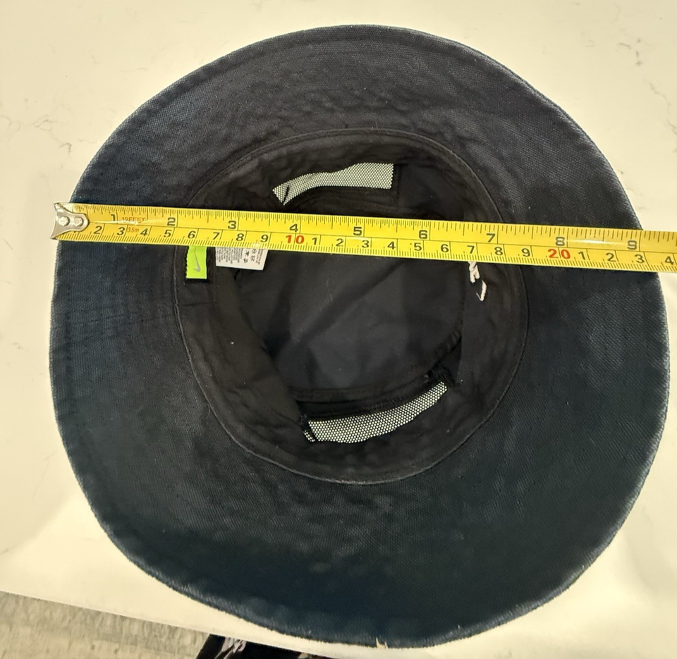 Nike Navy Blue Canvas Bucket Hat Size S/M P/M CH/M Unisex Outdoor Hiking | eBay