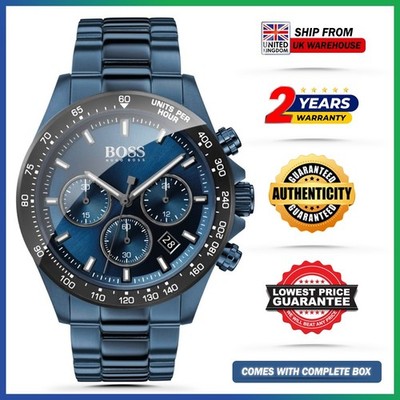 New Genuine HUGO BOSS HB1513758 Hero Sport Mens Watch Stainless Steel ...