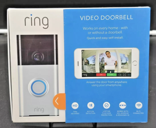 Ring Video DoorbellHD Video 720P Motion Activated Alerts, Night Vision ...