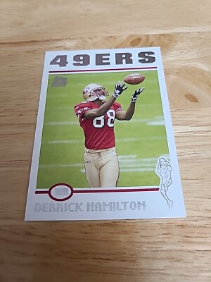 2004 Topps Derrick Hamilton #340 Rookie RC San Francisco 49ers $$$ | eBay