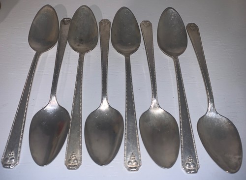 8 Prestige Plate 1945 BORDEAUX Pattern Spoons Oneida | eBay