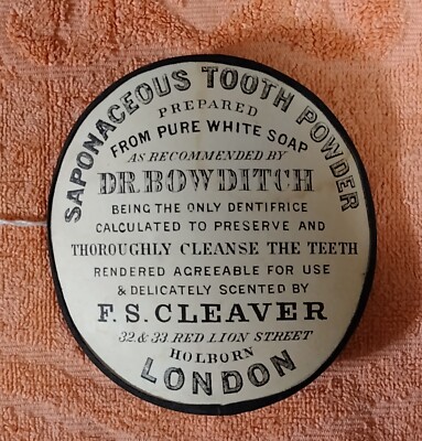 Dr Bowditch Tooth Powder Store Display Red Lion St Holborn London Tooth ...