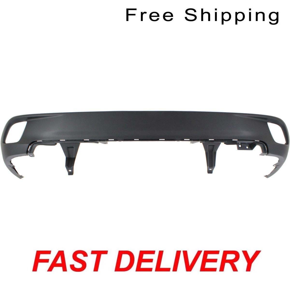 Textured Black Rear Lower Bumper Cover W/O Sensor Hole Fits Highlander ...