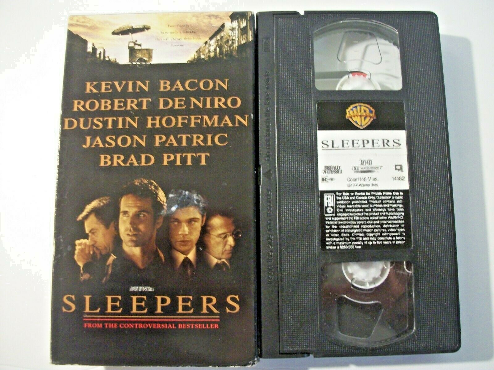 Sleepers (VHS, 1997) Dustin Hoffman, Kevin Bacon, Jason Patric, Brad ...