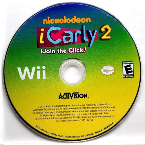 ICarly 2 IJoin The Click - Nintendo Wii Disc Only 47875764514| eBay