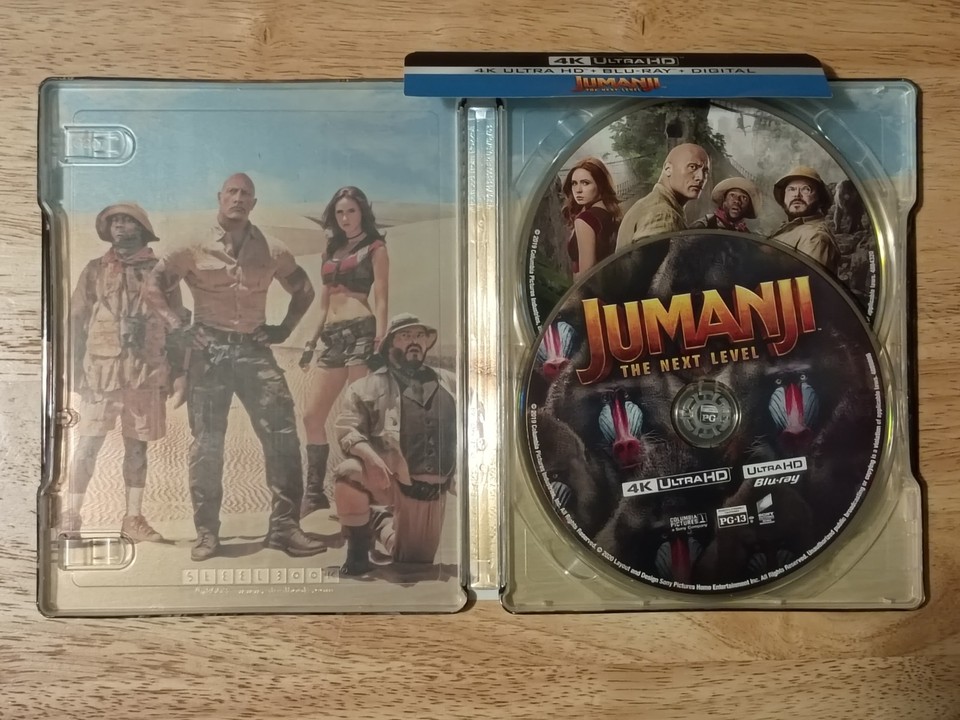 Jumanji Welcome To The Jungle / The Next Level Steelbook 4K | eBay