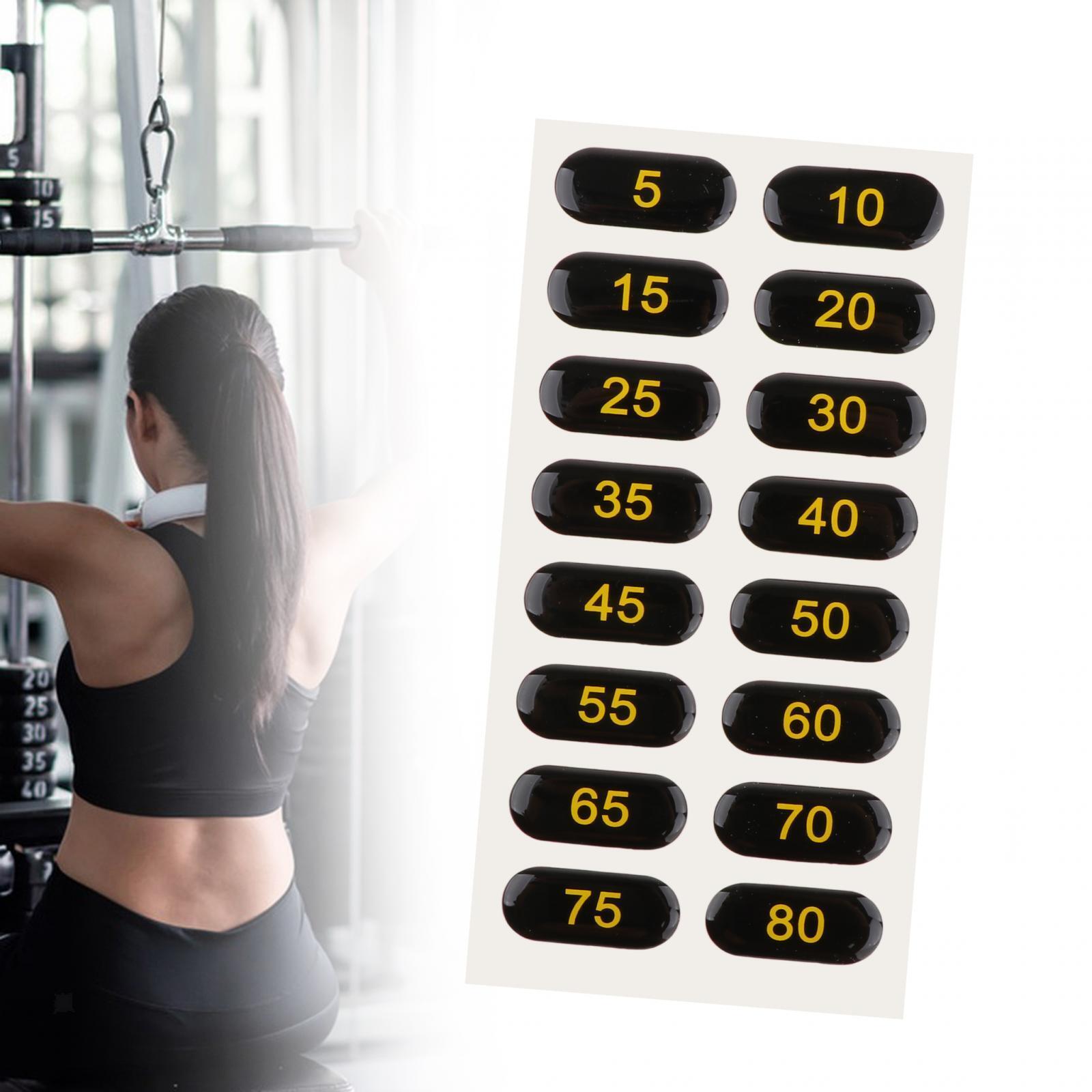 Weight Stack Labels Number Stickers for Fitness Equipment Gym Sporting ...