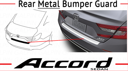 Genuine OEM 2018-2020 Honda Accord Rear Metal Bumper Protector 08P01 ...