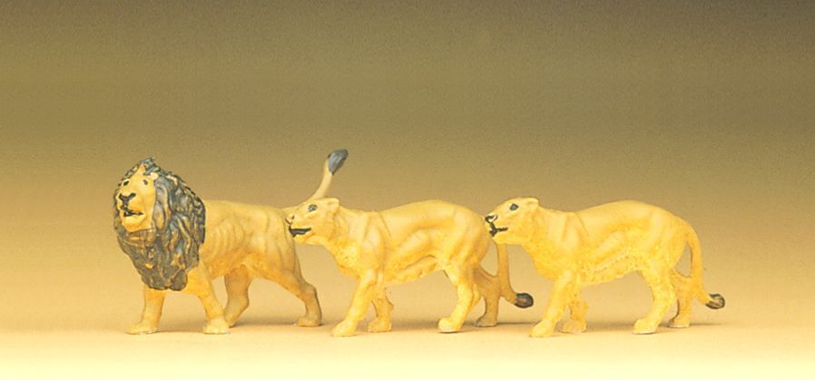 Preiser 20379 HO Animals - Lions Figures (Set of 3) | eBay