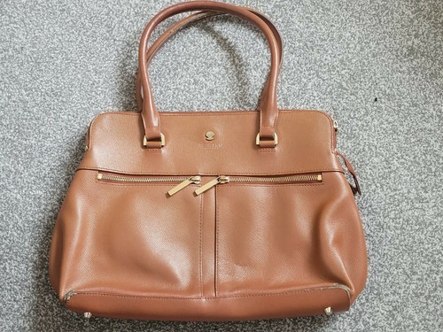 Modalu (Pippa) Grab Leather Handbag in Brown. | eBay UK