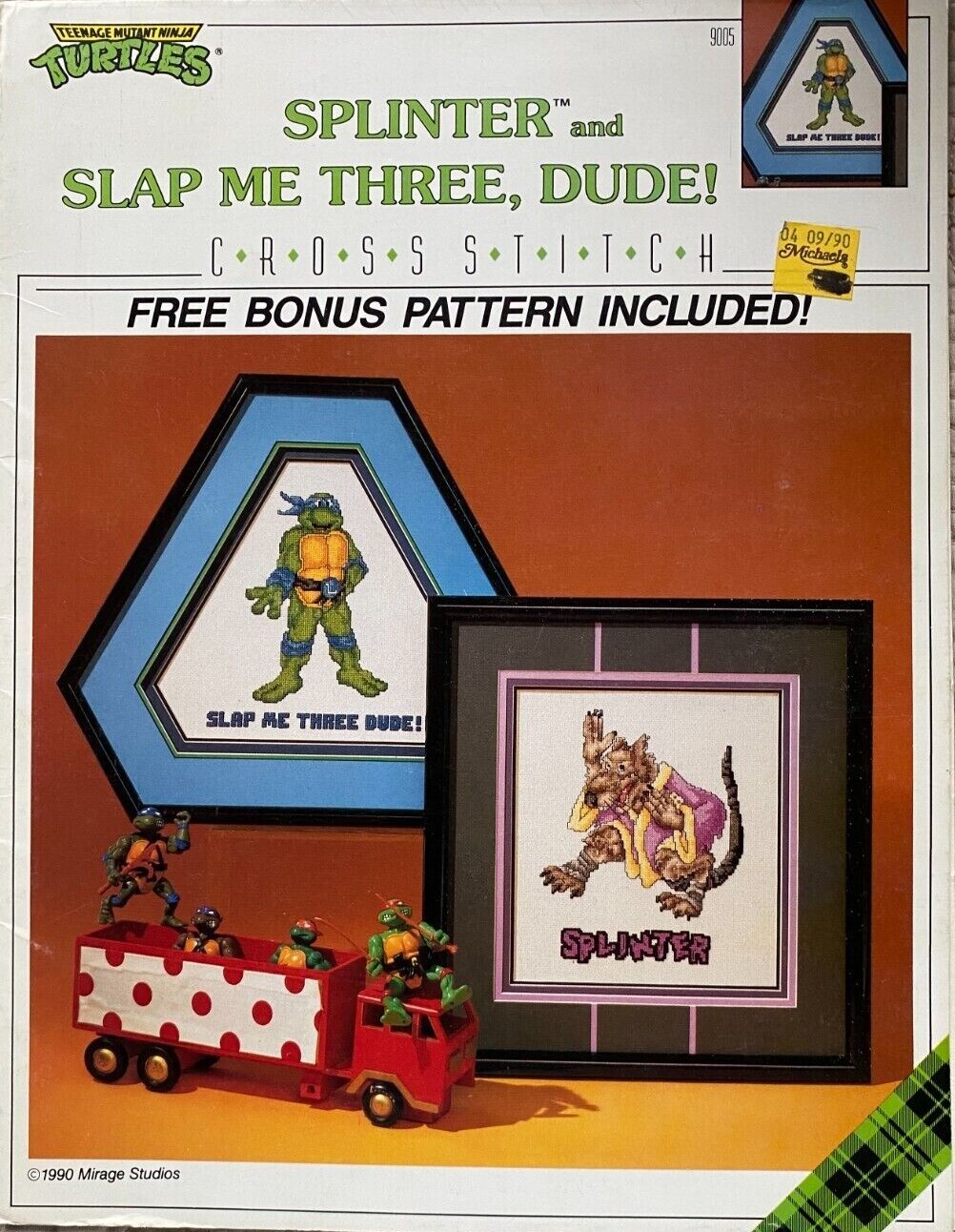 Splinter and Slap Me Three, Dude! Mirage Studios Cross Stitch Pattern ...