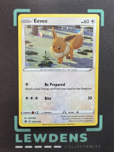 Eevee - SWSH190 - Cosmos Holo - SWSH Black Star Promo - Pokemon Card | eBay