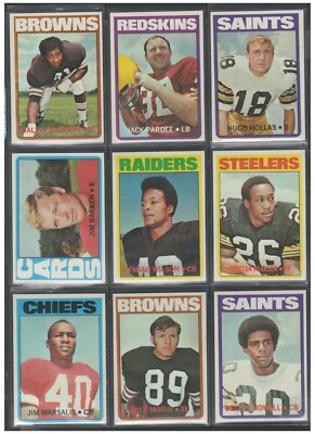 1972 Topps Football Series 3 High Numbers 264-351 * complete your set ...