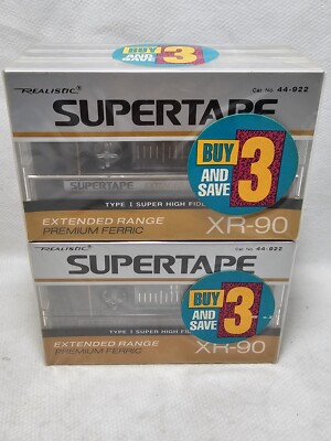 2x (3-Pack) Realistic Supertape Type I Super High Fidelity XR-90 ...