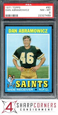 1971 TOPPS #90 DAN ABRAMOWICZ SAINTS PSA 8 | eBay