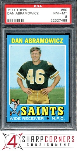 1971 TOPPS #90 DAN ABRAMOWICZ SAINTS PSA 8 | eBay