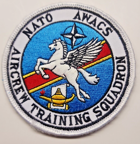 Vintage Usaf Military Nato Awacs Aircrew Training Squadron Patch 3.5 ...