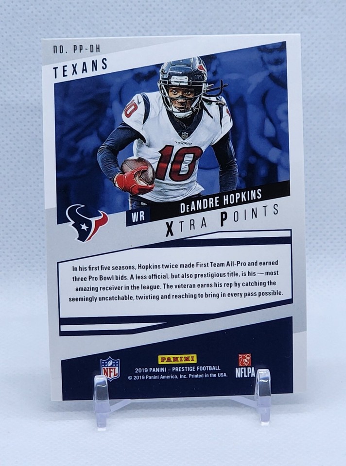 2019 Panini Prestige Football DEANDRE HOPKINS Green Prestigous Pros ...