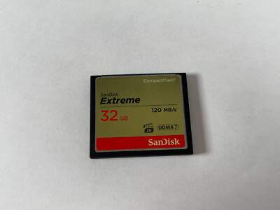 SanDisk Extreme 32GB 120MB/s UDMA 7 CF Compact Flash Camera Memory Card ...