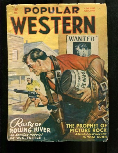 PULP: POPULAR WESTERN PULP-1949-FEBRUARY-LOUIS L'AMOUR-TUTTLE VG | eBay