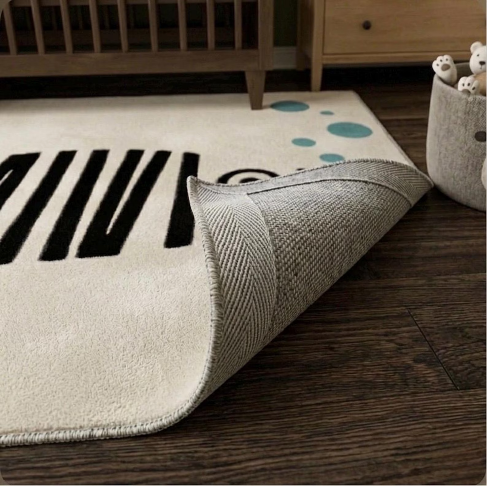 Hand Tufted Wool Fish Rug, Modern Nursery Kids Room Decor Handmade ...