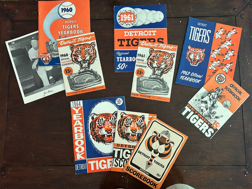 Lot of 4 MLB Baseball Detroit Tigers Official Yearbooks Scorecards 1960 ...